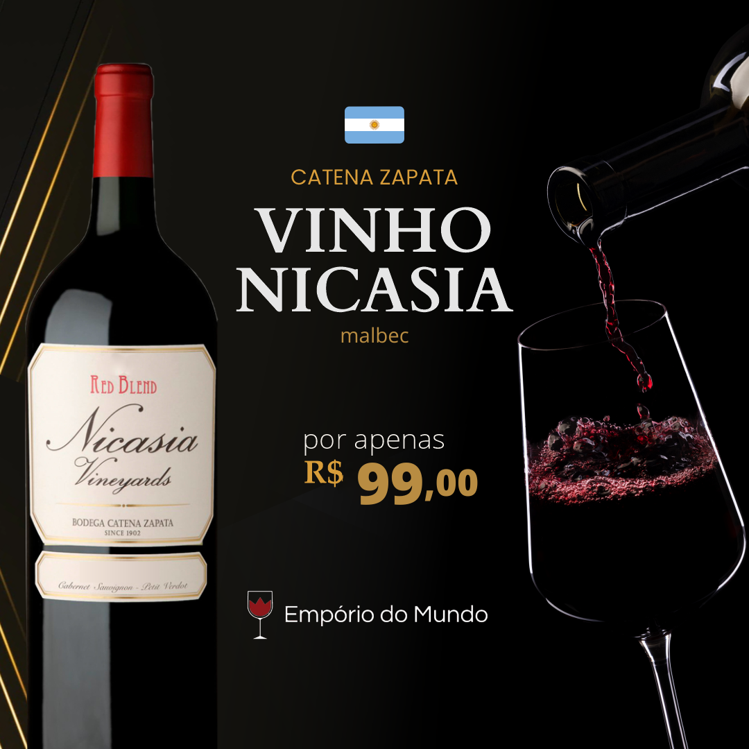 Vinho Nicasia - Catena Zapata - Malbec - Argentina