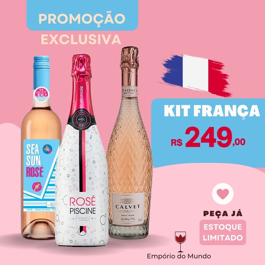 KIT FRANCÊS ROSÉ - Comprar em Empório do Mundo