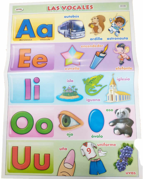 Lamina Vocales - Comprar en LA EDUCADORA SHOP