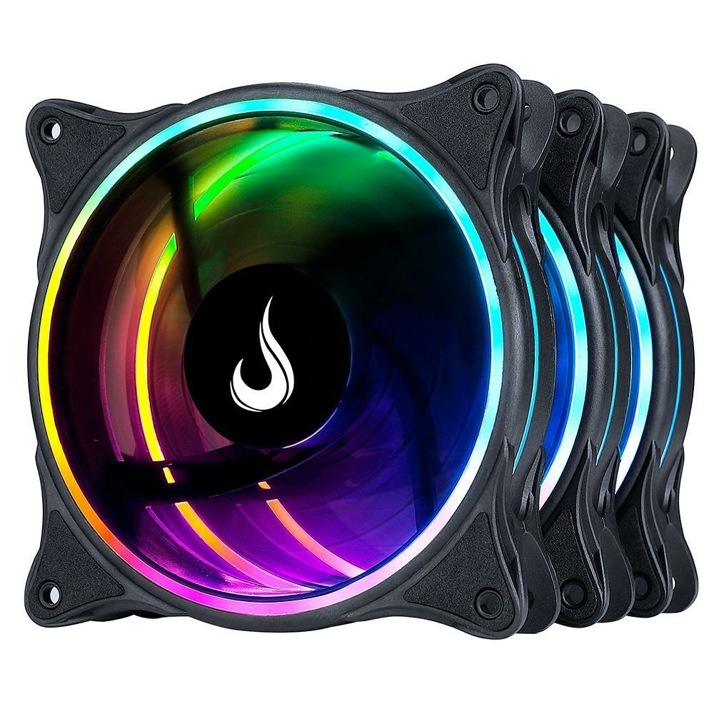KIT Cooler Fan Laser, 3 Unidades, 120mm, ARGB, Preto - RM-RGB-05-5V ...