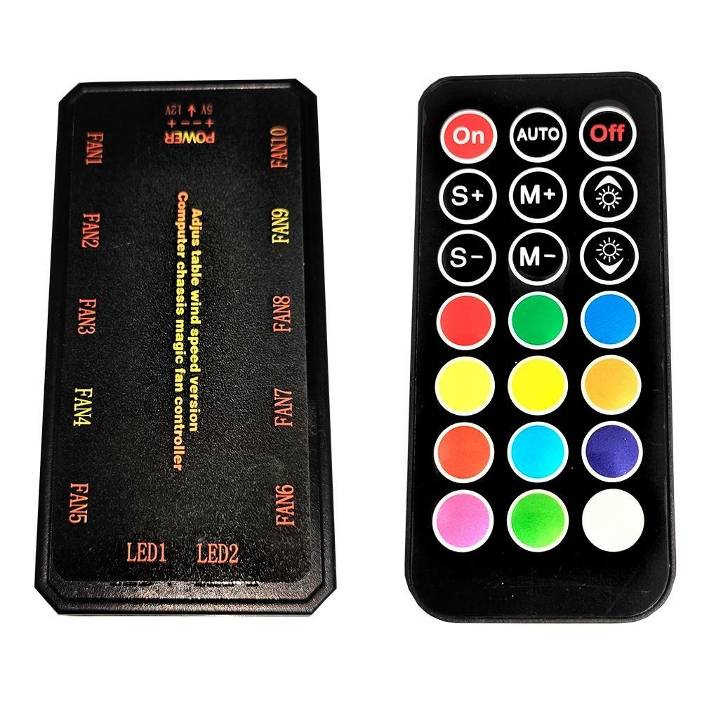 KIT Cooler Fan Laser, 3 Unidades, 120mm, ARGB, Preto - RM-RGB-05-5V ...