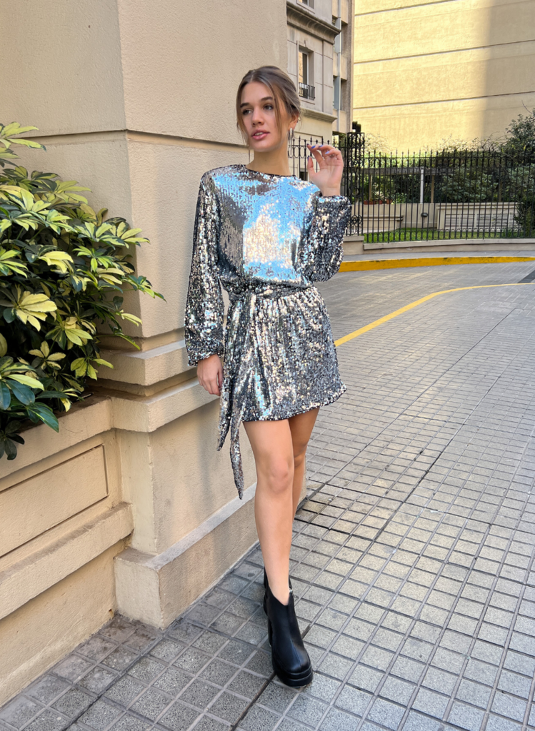 VESTIDO TALIA SILVER - Comprar en Nina Na House