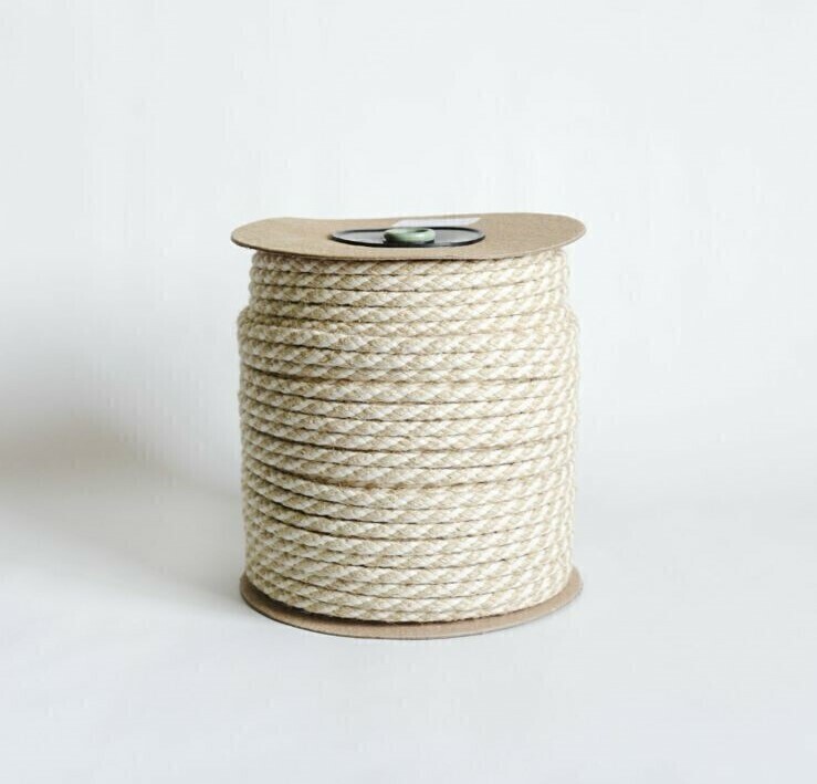 SOGA TRENZADA DE YUTE Y ALGODON DE 8 MM