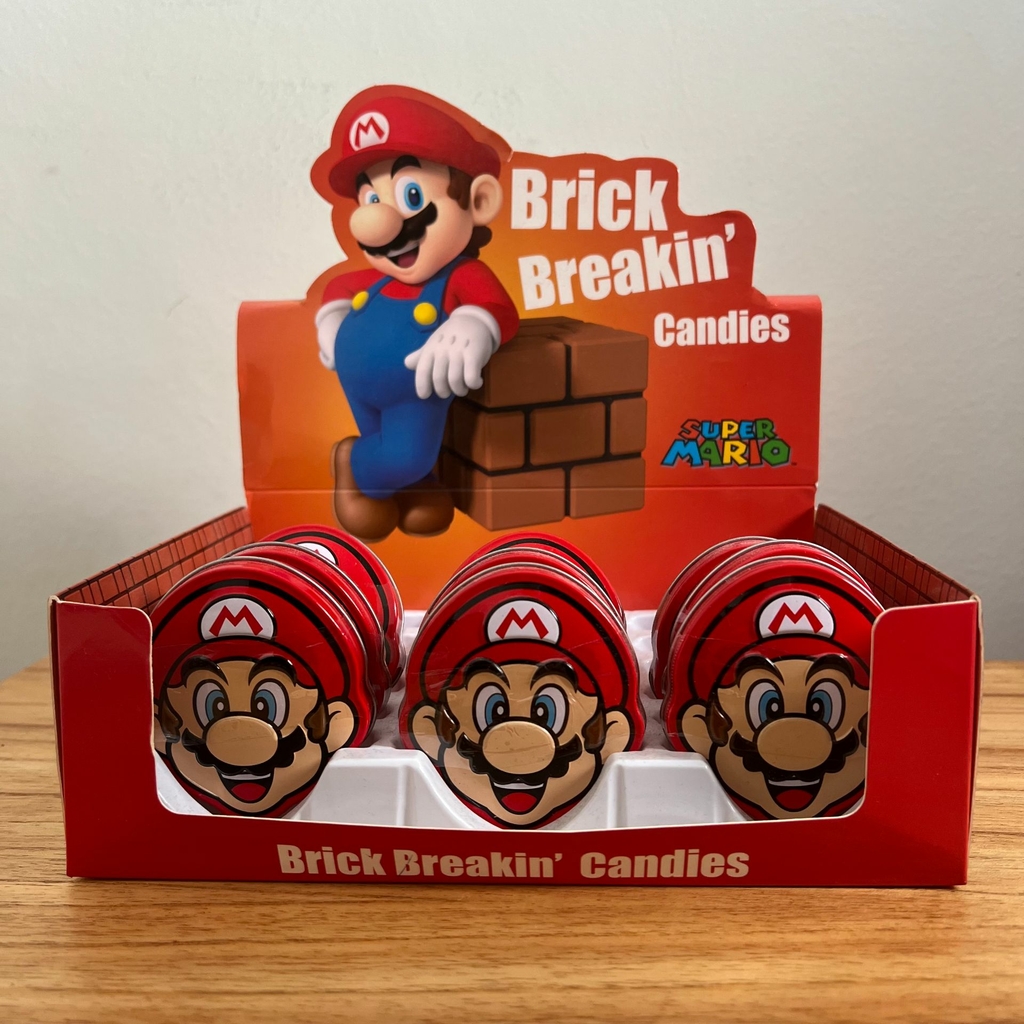 Cajita Mario Candy Brick Breakin Jawbreaker Candies