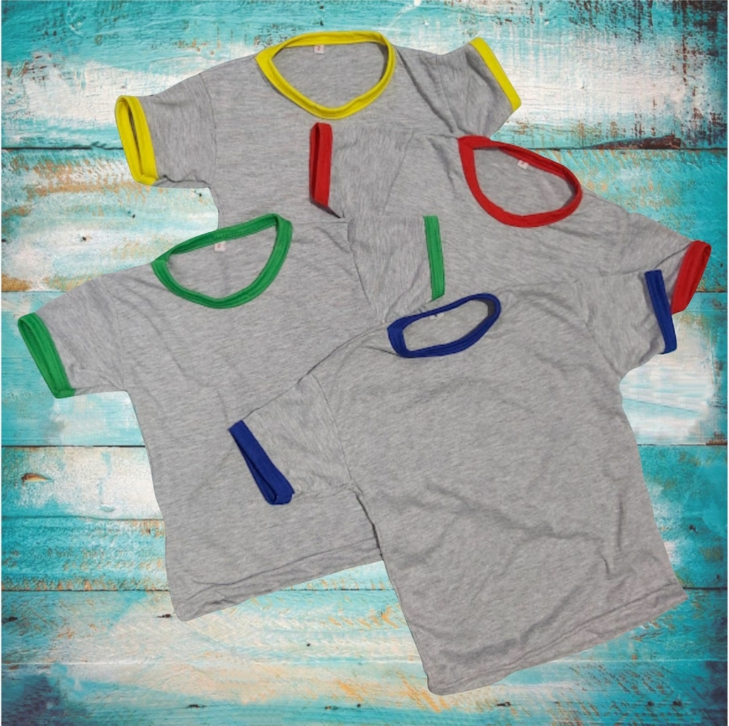 Art. 113.A Remera gris con vivo color Niño