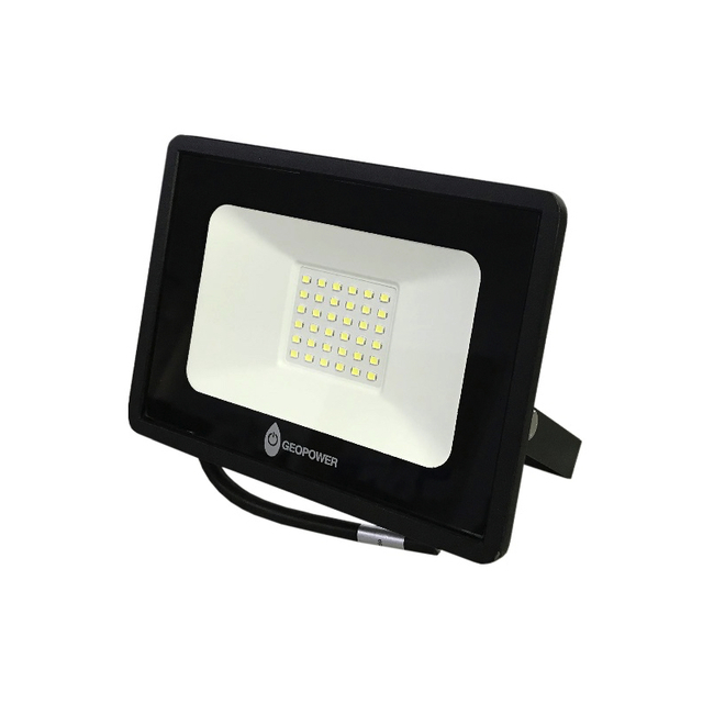 REFLECTOR FLAT LED LUZ FRÍA 30W, GEOPOWER