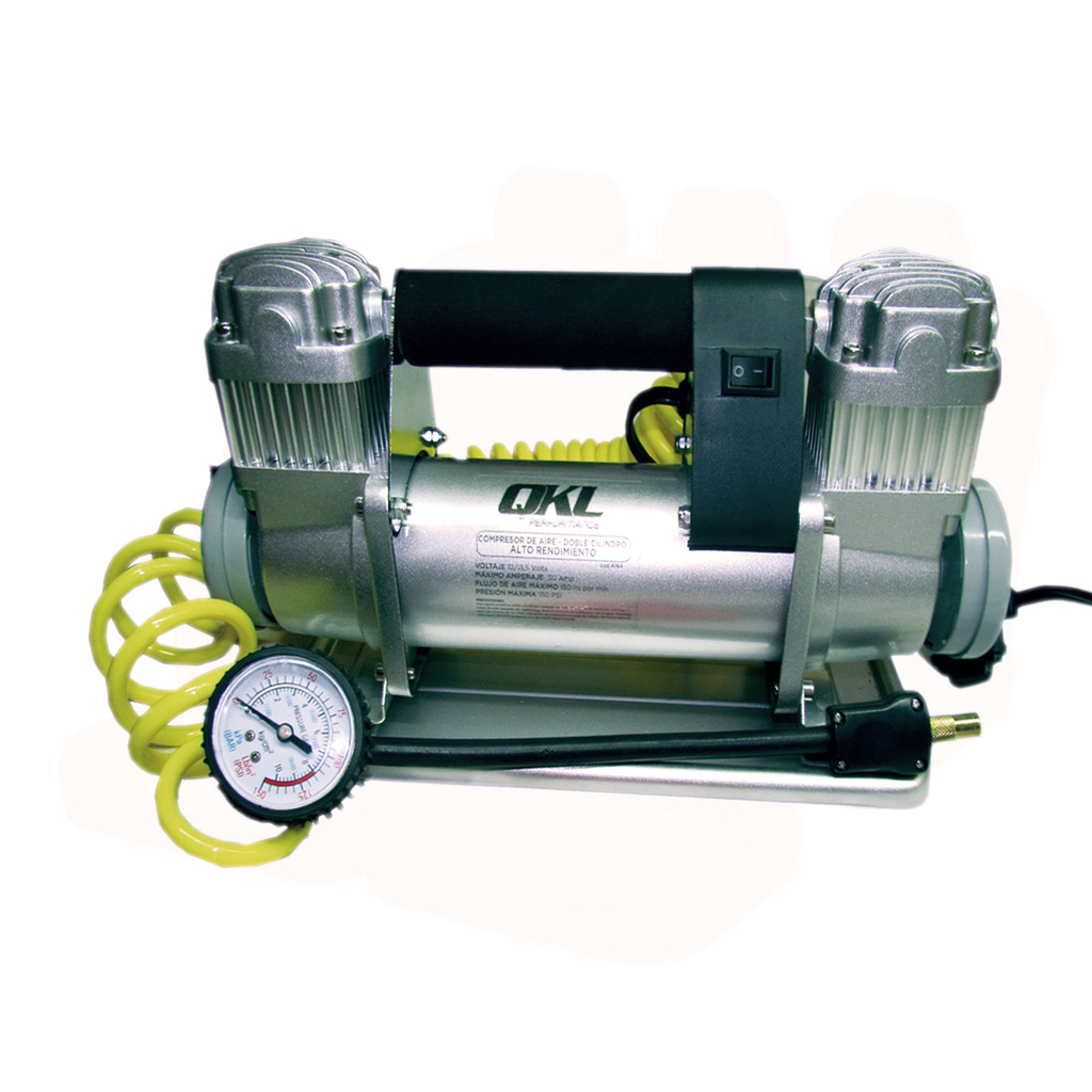 COMPRESOR METALICO DOBLE CILINDRO GRANDE 12V - QKL