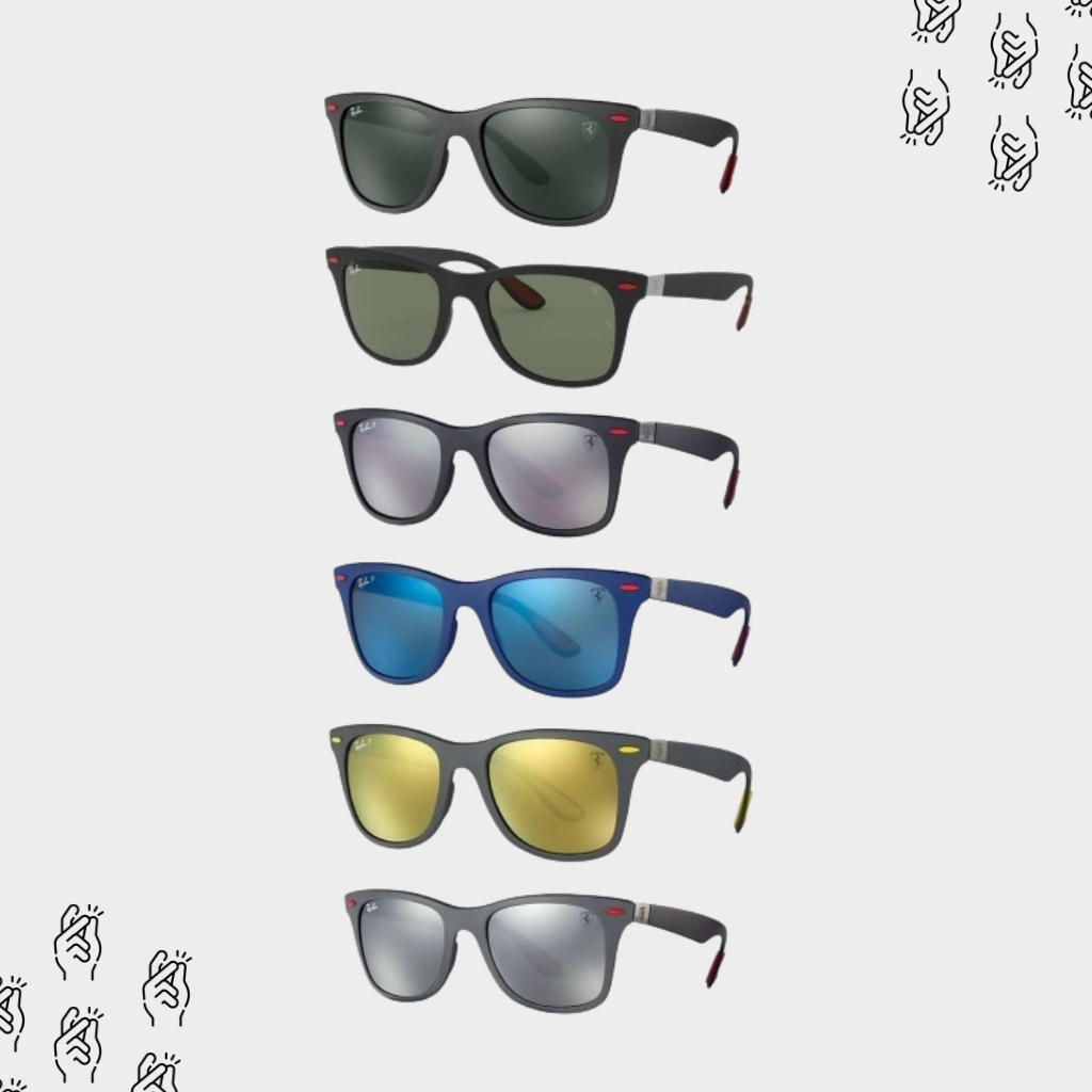 Lentes de sol Anteojos Ray-Ban Ferrari Wayfarer Liteforce 4195M