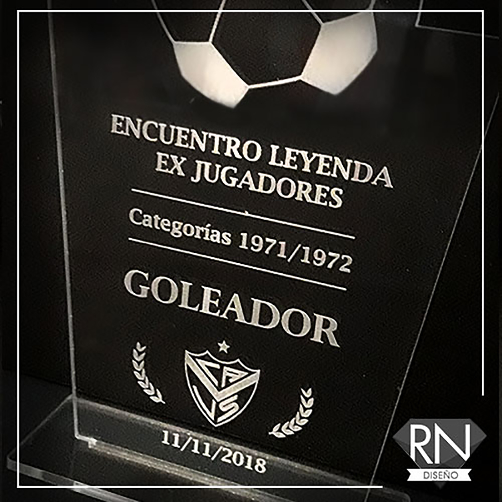 Placa de Acrílico Grabada - Premio - RN DISEÑO