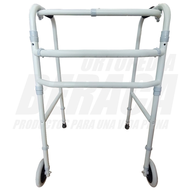 Andador PASO A PASO CON RUEDAS Articulado Doble Función | Nacional
