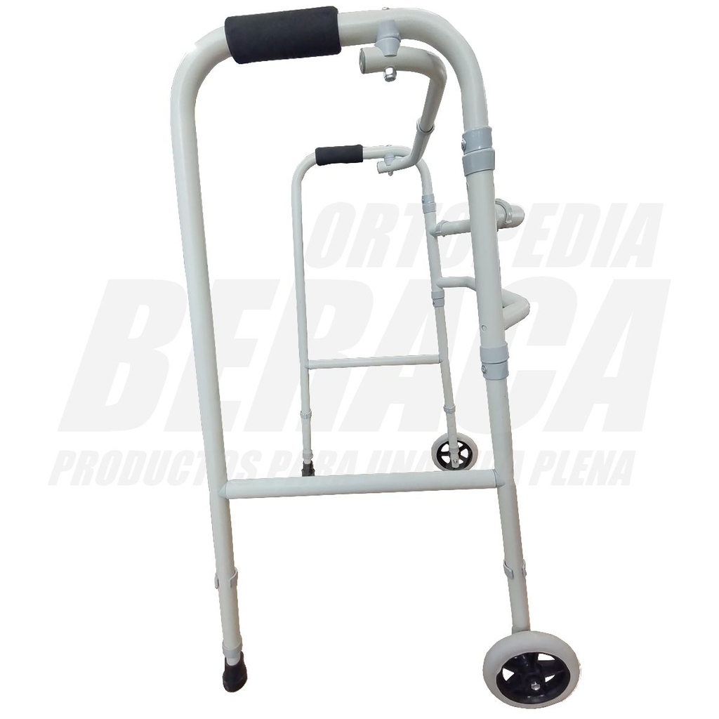 Andador PASO A PASO CON RUEDAS Articulado Doble Función | Nacional