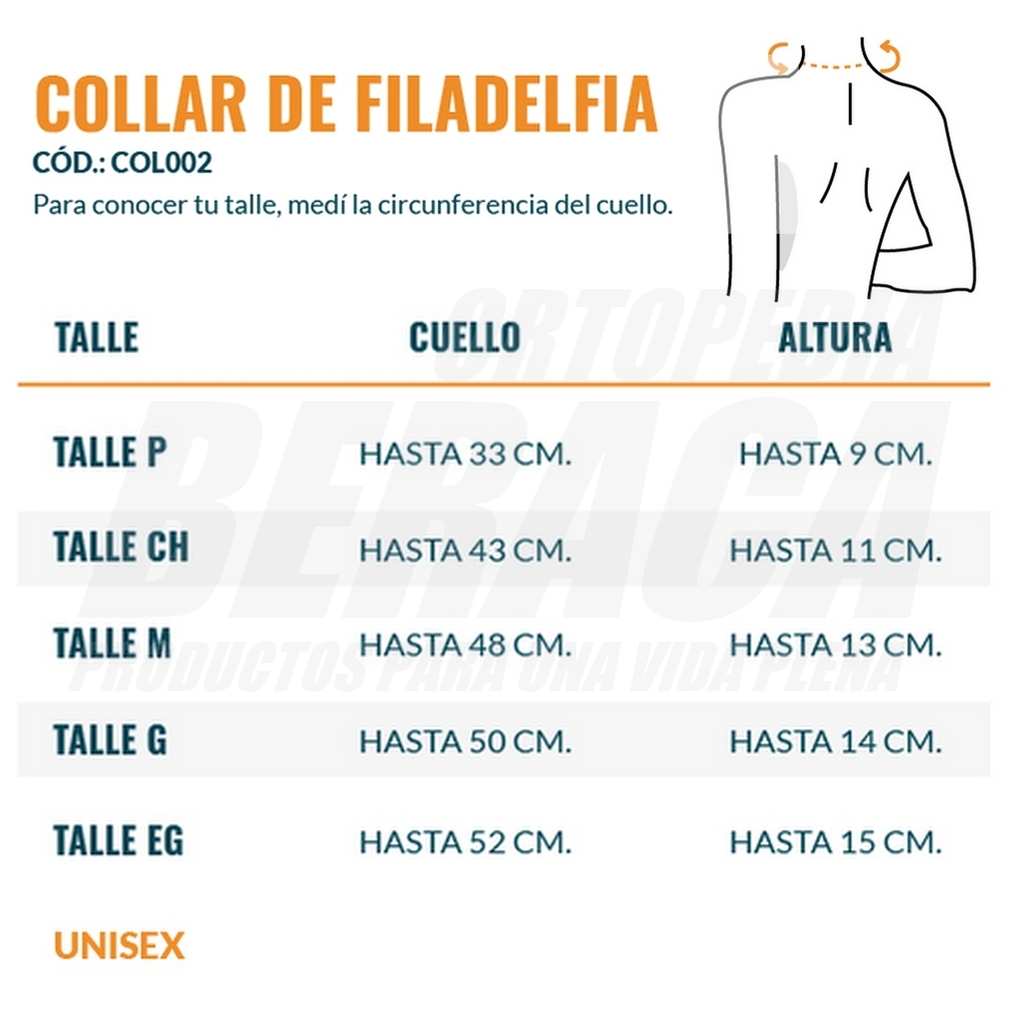COLLAR CERVICAL FILADELFIA - ORTOPEDIA BERACA