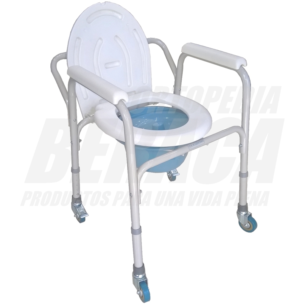 SILLA SANITARIA CON RUEDAS = INODORO PORTATIL + ELEVADOR DE INODORO ...