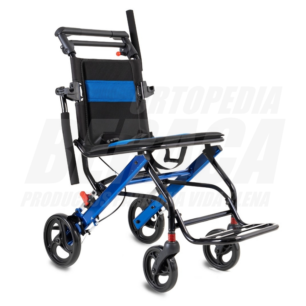 Silla de Ruedas VOYAGER de TRANSPORTE / PASEO Ultra Compacta y Liviana ...