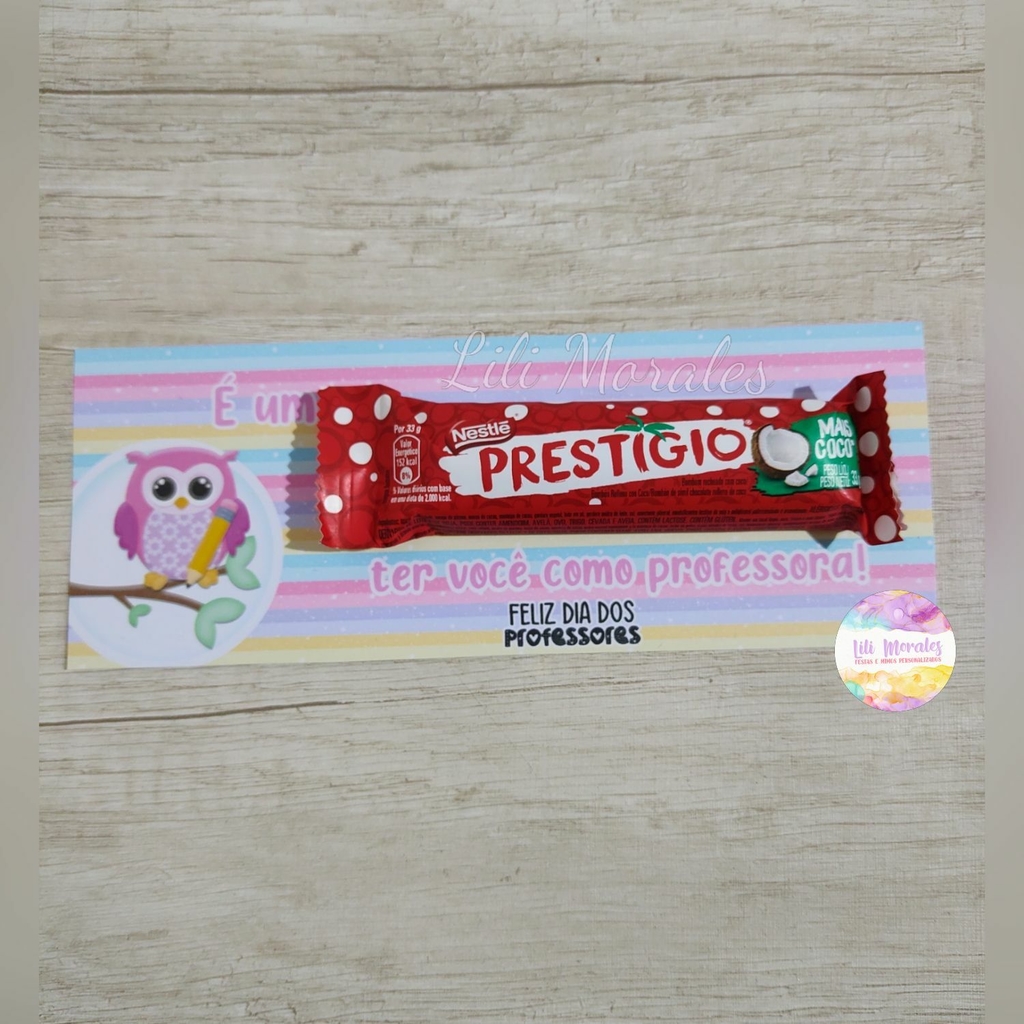 Cartão c/ Prestígio Dia dos Professores