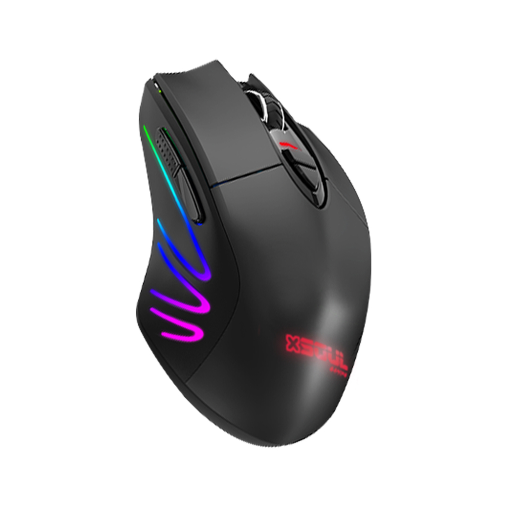 MOUSE GAMER SOUL XM-1000 RGB DUAL - ENCHUFADOS