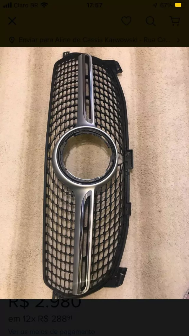 Grade Frontal nova Mercedes GLE 2019 2020 2021 2022 2023 A1678885700 A ...