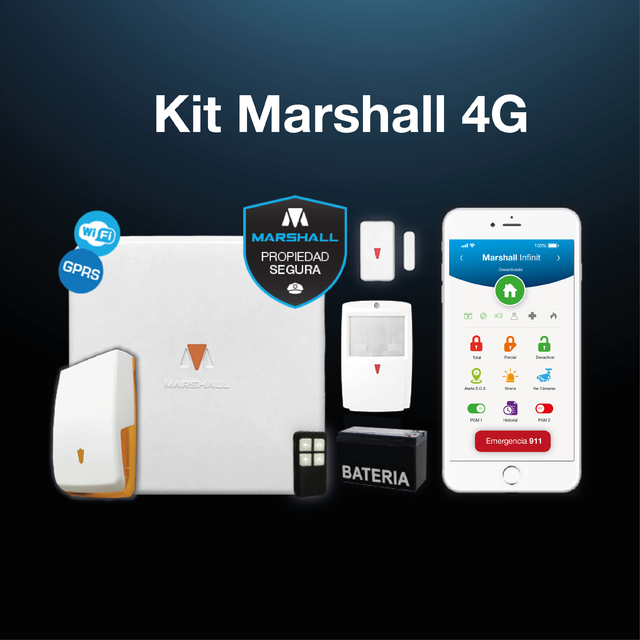 KIT MARSHALL 4D BASIC - Comprar en ALARMAS MARSHALL