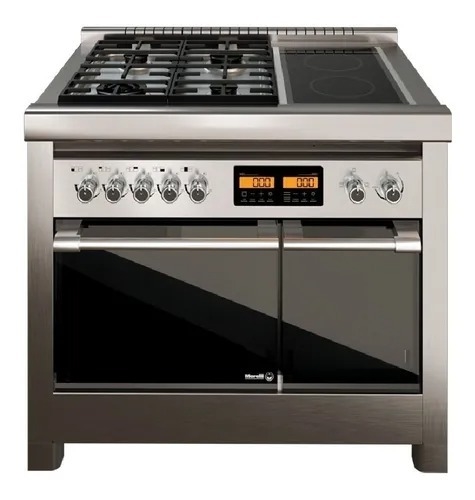 Cocina Morelli Dupplo 6 Hornallas Doble Horno 100cm Acero