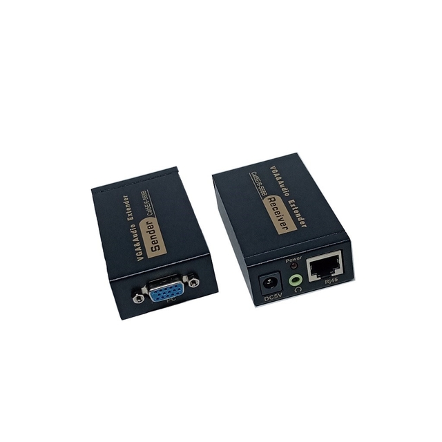 Extender VGA e Áudio via Rj45 para 100 Metros
