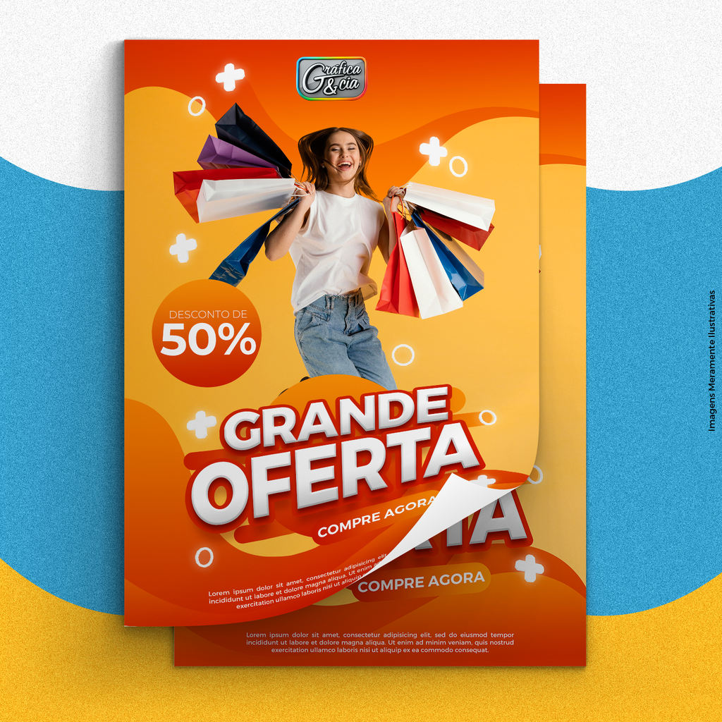 Flyer Digital Personalizado Alta Qualidade Cores Vibrantes
