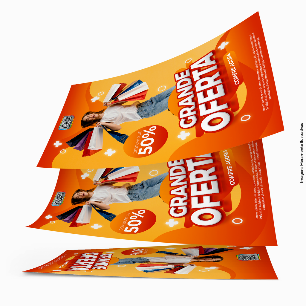 Flyer Digital Personalizado Alta Qualidade Cores Vibrantes