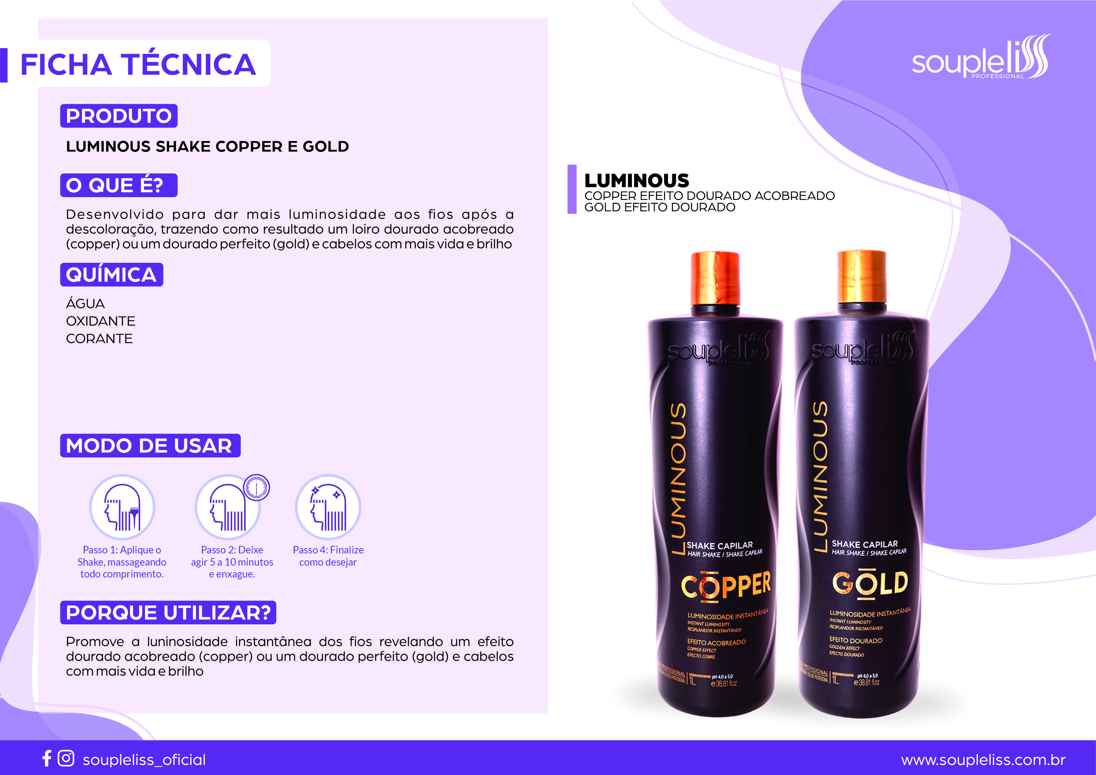 Shake Capilar Gold Luminous - Soupleliss Professional