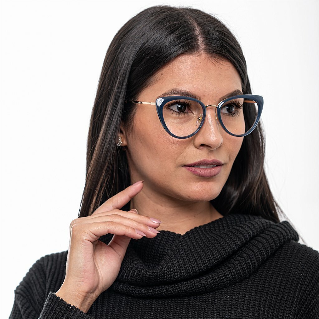 Armação Óculos Receituário Yara Azul