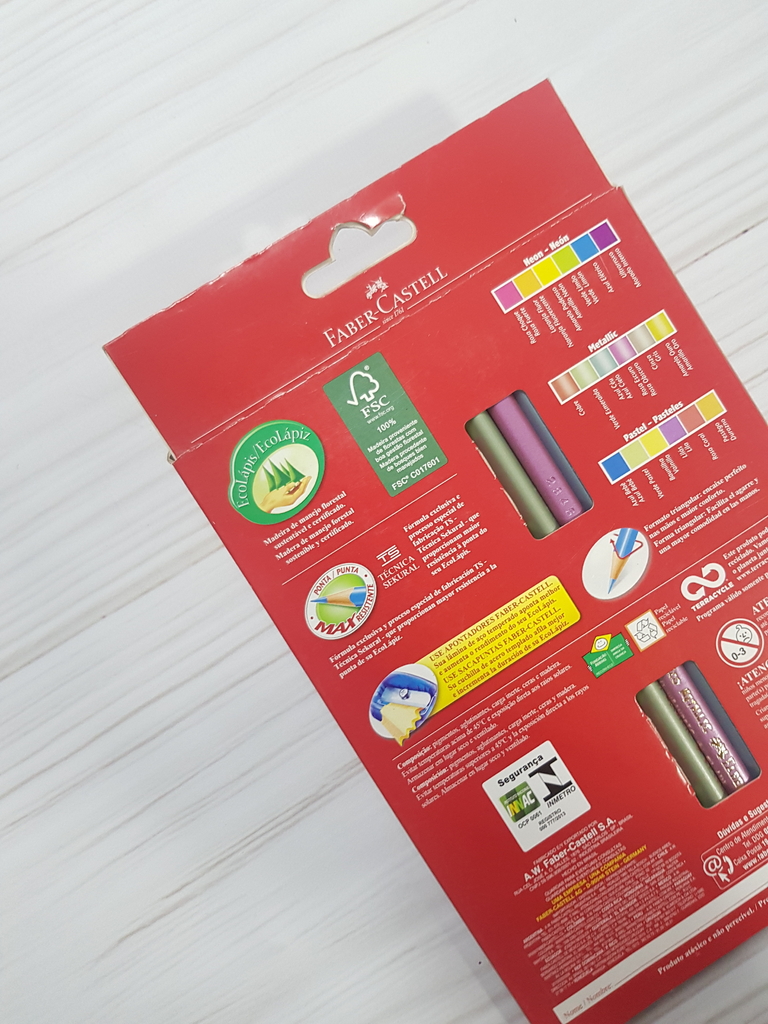 LAPICES DE COLORES FABER CASTELL X 12 LARGOS + 6 NEÒN