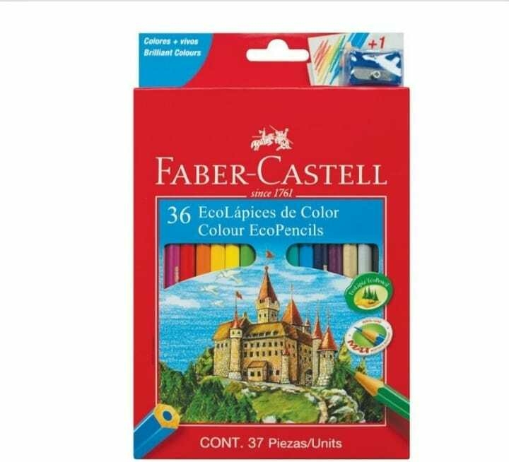 LAPICES DE COLORES FABER CASTELL X 36 LARGOS