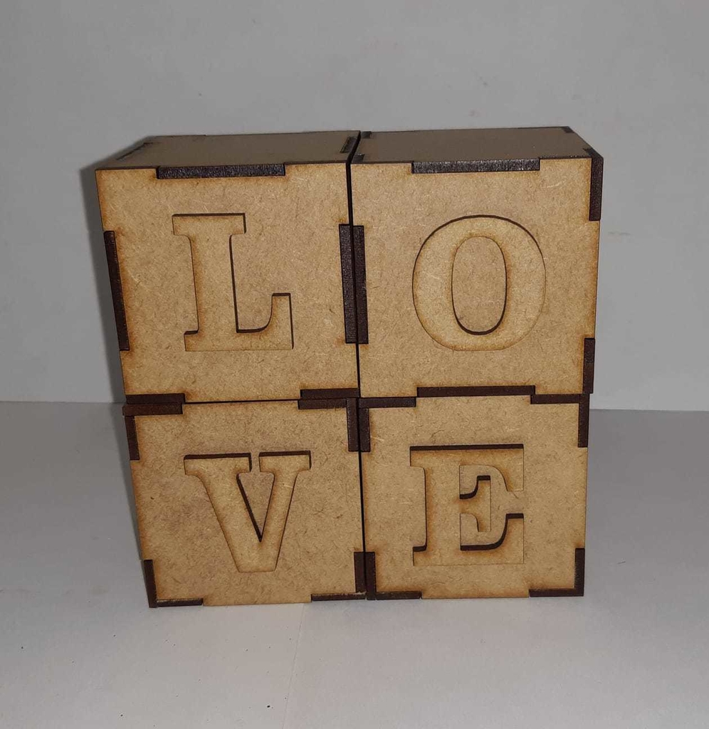 Cubo Letras - Personalizado - Roarts Artesanatos