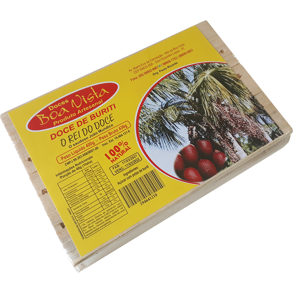 Doce De Buriti 400g - 1 Unidade
