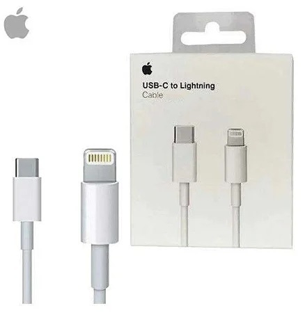 Cabo para iPhone primeira linha Original Lightning Tipo C
