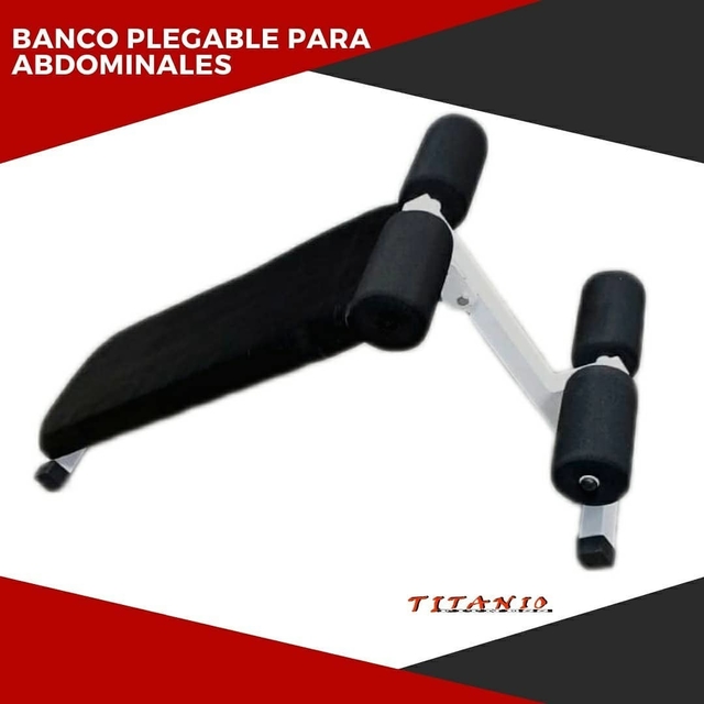 BANCO PARA ABDOMINALES PLEGABLE LINEA HOGAR