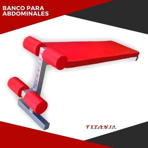 BANCO PARA ABDOMINALES - Comprar en Titanio Fitness