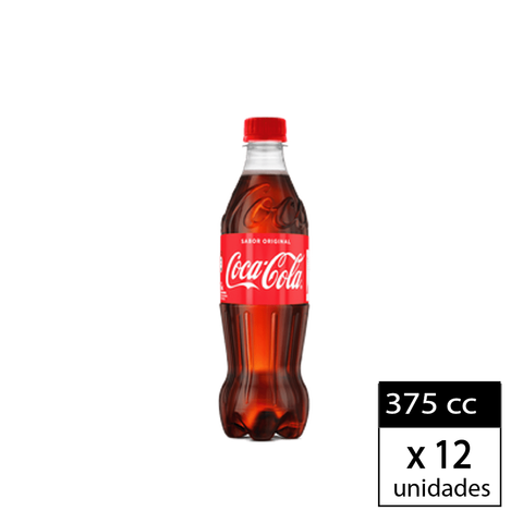 COCA COLA DESCARTABLE x 375 cc x 12 Und
