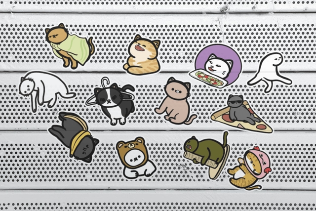 Stickers de gatitos y memes de BaconCats