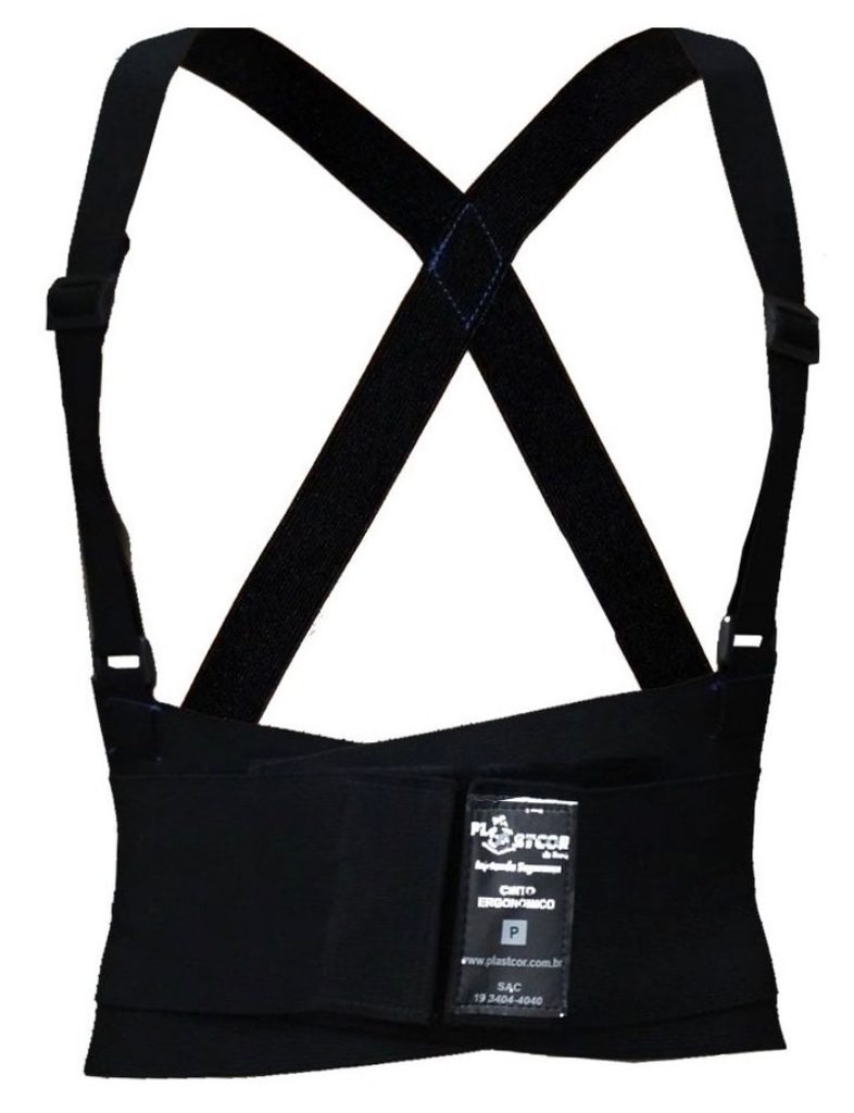 CINTA ABDOMINAL PLASTCOR PRETO - Comprar em SARTE EPI