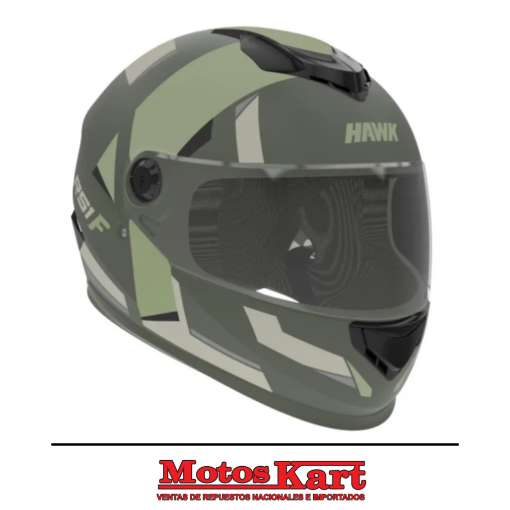 CASCO HAWK RS1 FULL VERDE CAMUOU MATE - MotosKart