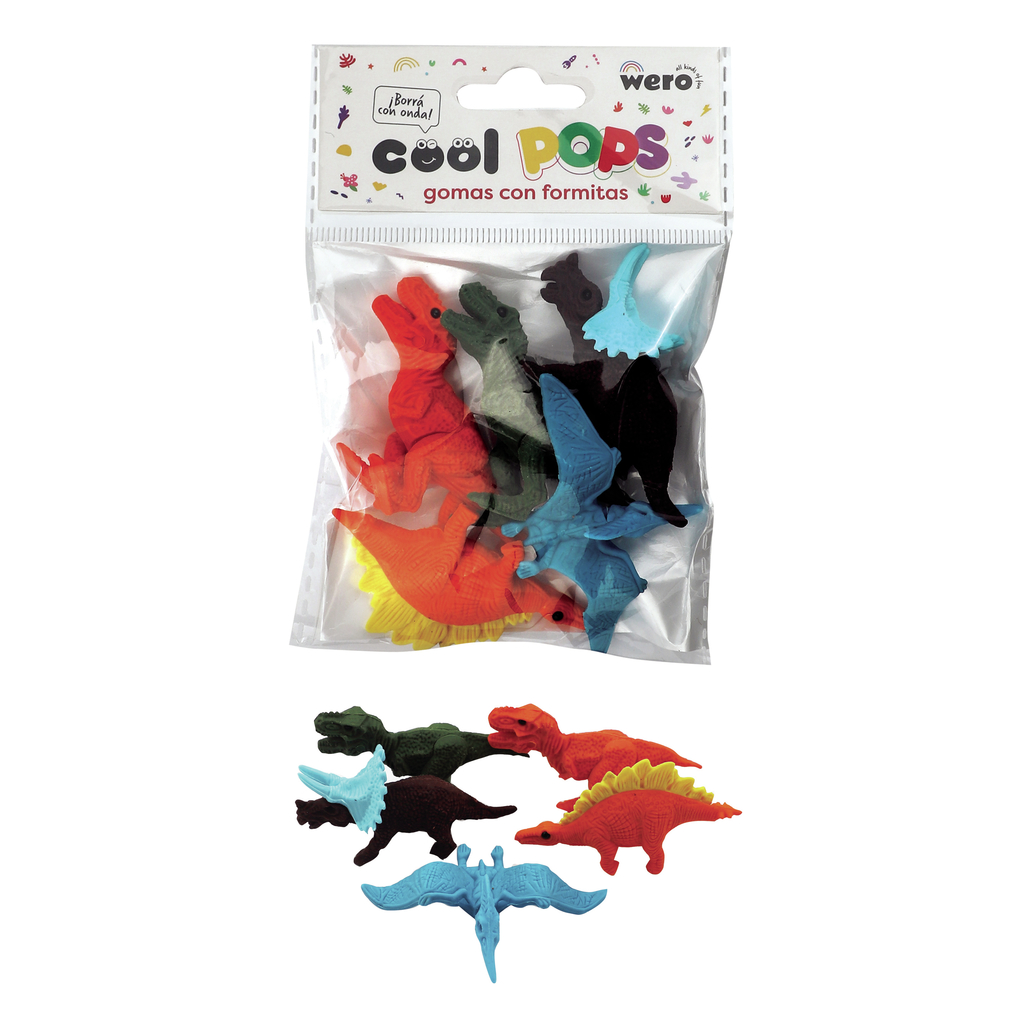 Goma 3D Cool Pops Dinosaurios - Comprar en NoraGus
