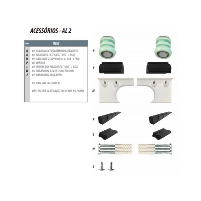 Kit Engenharia AL2 8MM - Diversos formatos