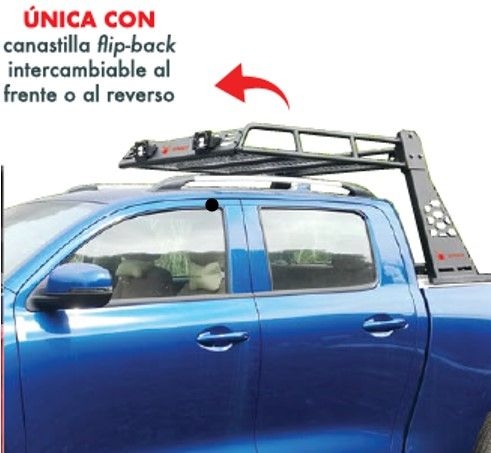 CARGO8NHRC Roll Bar Con Canastilla NP300, Frontier 15-22, Hilux Revo 15 ...
