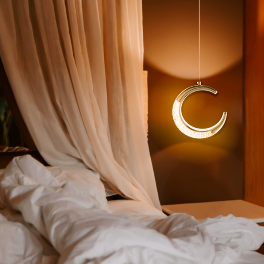 Pendente Saturno Lua de Cristal