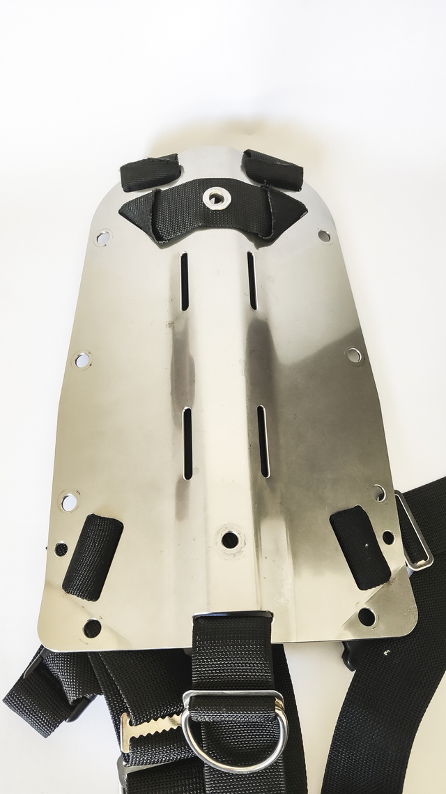 Backplate de Inox Halcyon com Harness DiveRite TransPlate