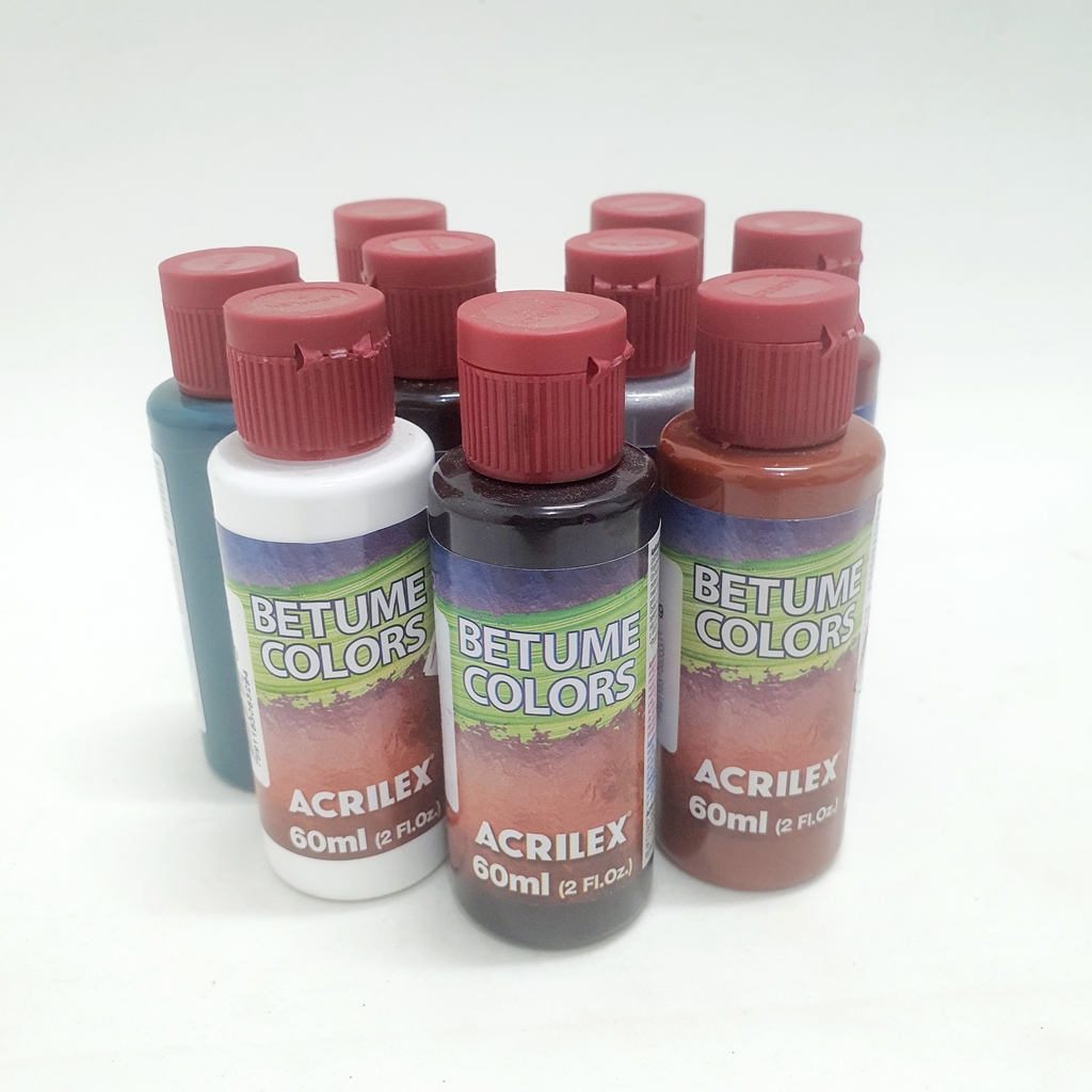 Betume Colors Acrilex Azul Caribe - 60 ml.