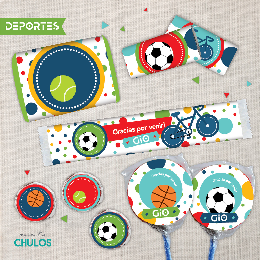 Kit Imprimible DEPORTES - Comprar en Momentos CHULOS