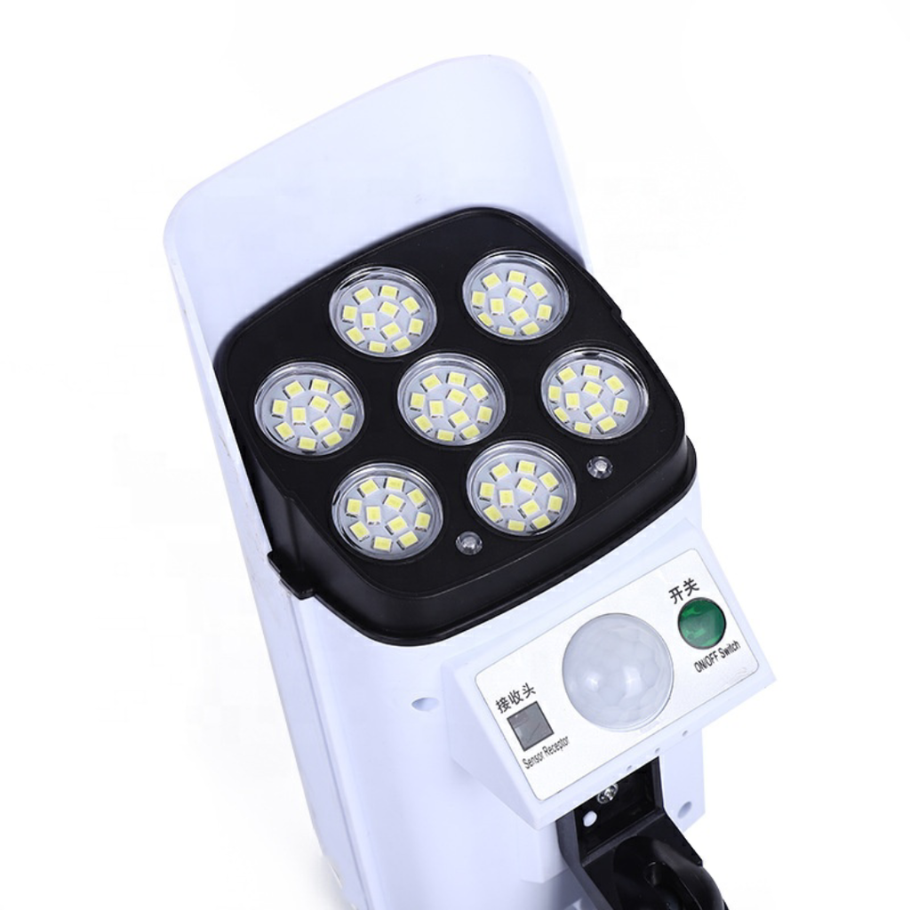 Foco Luz Solar son Sensor de Movimiento para exterior Anti robo forma ...