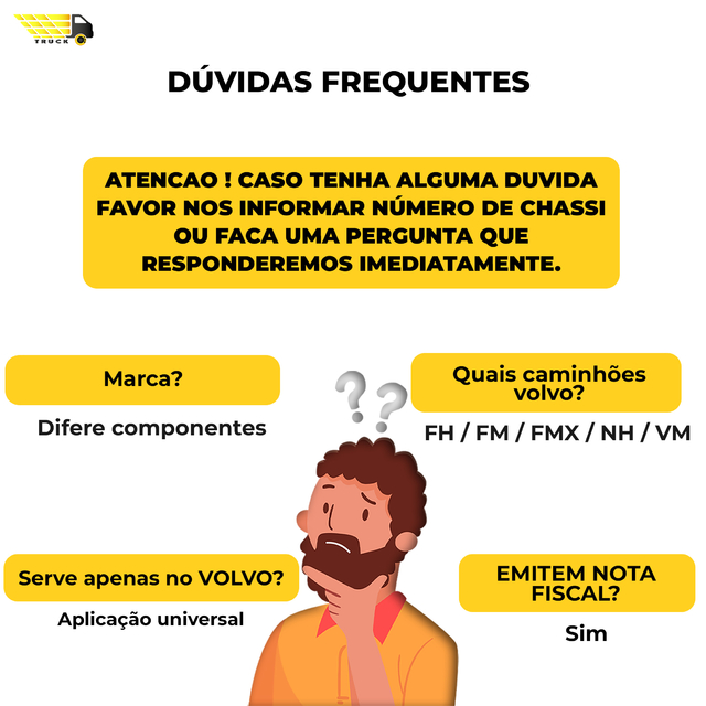 CHICOTE DA TAMPA DA CASA DE MUDANÇAS VOLVO