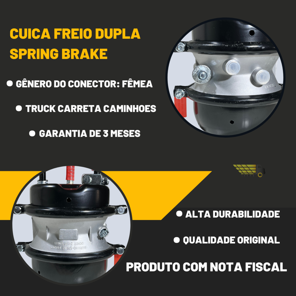 Cuicao De Freio Para Caminhão E Carreta 30x30 Haste Longa