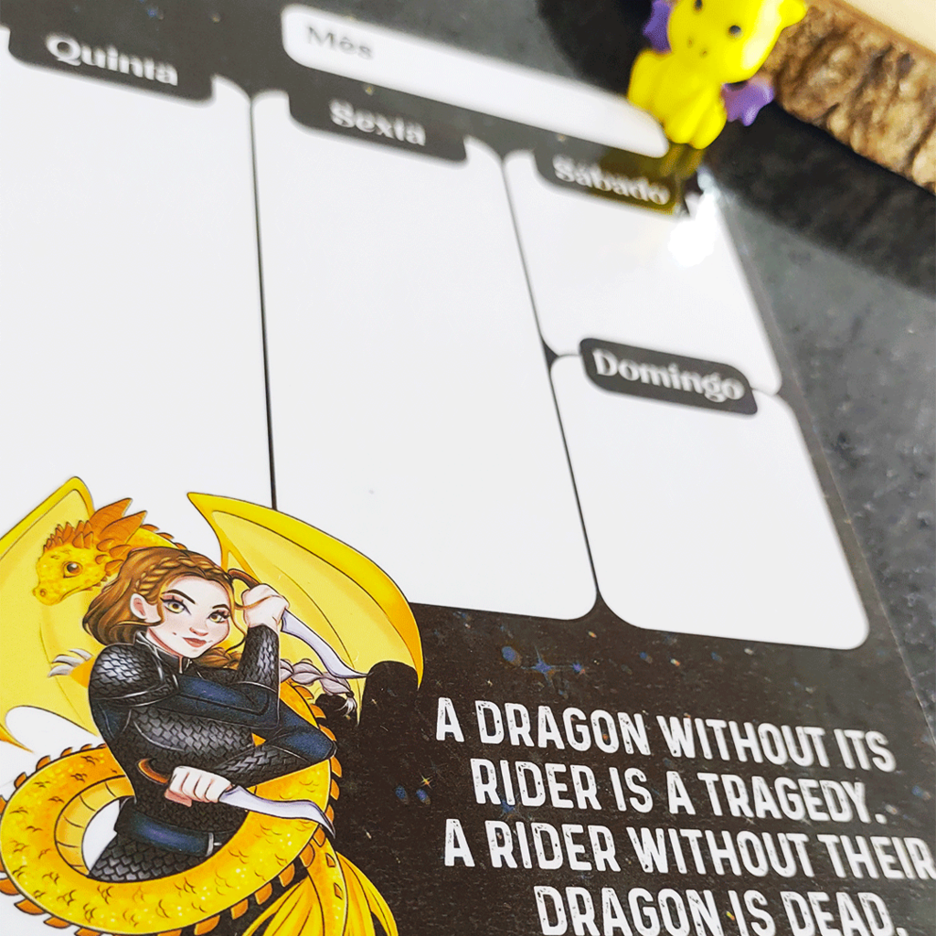 Planner semanal Magnético - Fourth Wing - Ayla Estilos